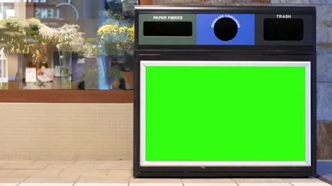 Motion of big green screen board on tras... | Stock Video | Pond5