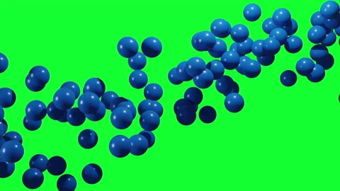 motion of colorful animated spheres - 3d... | Stock Video | Pond5