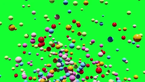 motion of colorful animated spheres - 3d... | Stock Video | Pond5