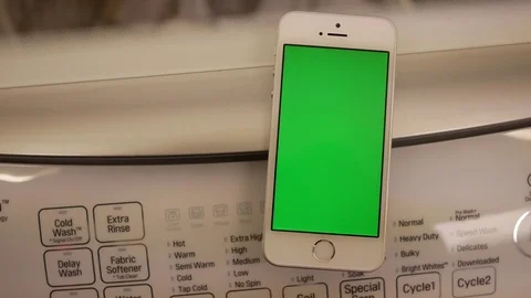 Motion of display washer machine and gre... | Stock Video | Pond5