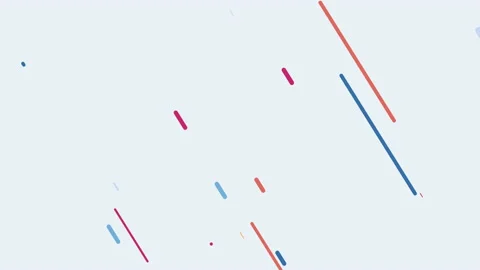 motion falling shapes in a 2D style anim... | Stock Video | Pond5