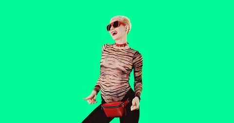 Motion gif design. Fashion model with sh... | Stock Video | Pond5