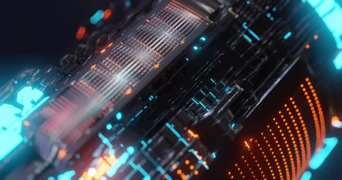 Motion graphic 4K of abstract technology... | Stock Video | Pond5