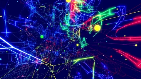 Motion graphic, data flow. Hi tech strea... | Stock Video | Pond5