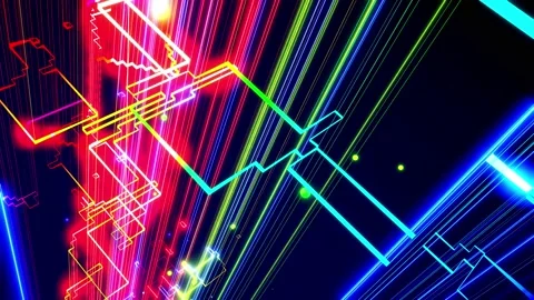 Motion graphic, data flow. Hi tech strea... | Stock Video | Pond5