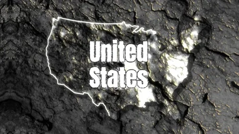 Motion graphic United States map with wh... | Stock Video | Pond5