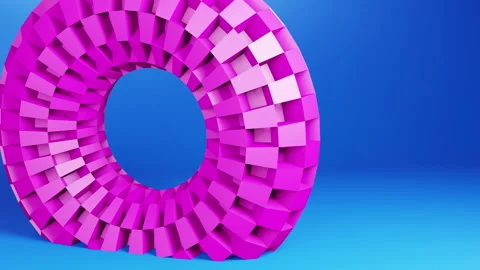Motion graphics 3d shape animation backg... | Stock Video | Pond5