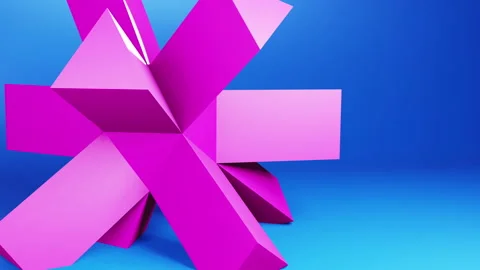 Motion graphics 3d shape made of sticks ... | Stock Video | Pond5