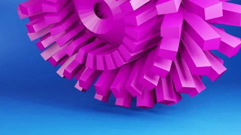 Motion graphics abstract wheel 3d shape ... | Stock Video | Pond5