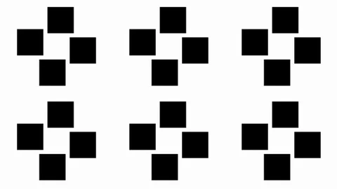 Motion graphics animated matrix of rotat... | Stock Video | Pond5