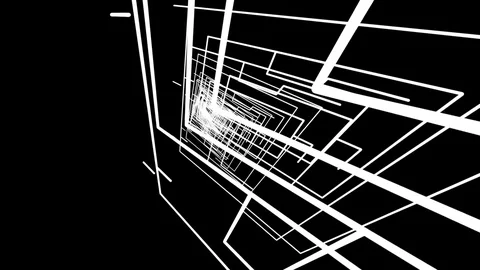 motion graphics with animated white lin... | Stock Video | Pond5