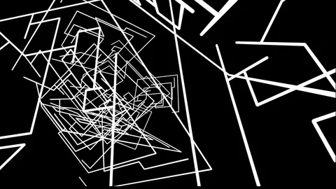 motion graphics with animated white lin... | Stock Video | Pond5