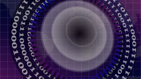 Motion graphics background in 4K - binar... | Stock Video | Pond5