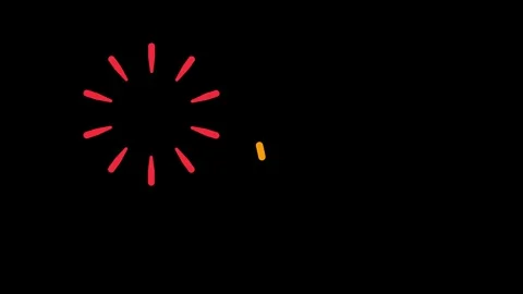 Motion graphics Fireworks in the night s... | Stock Video | Pond5