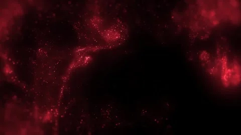 Motion graphics of particles and red abs... | Stock Video | Pond5