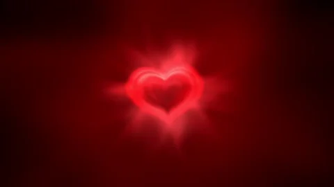 Motion graphics, red heart pulsing on re... | Stock Video | Pond5