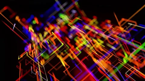 Motion graphics, sci fi bg with stream o... | Stock Video | Pond5