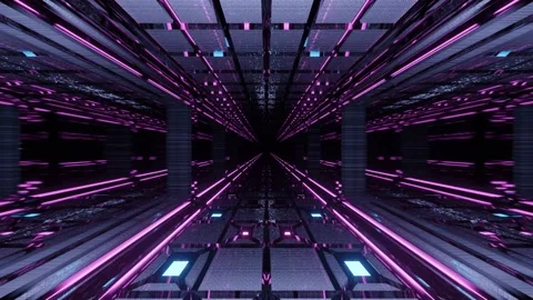 Motion graphics sci fi: futuristic long ... | Stock Video | Pond5