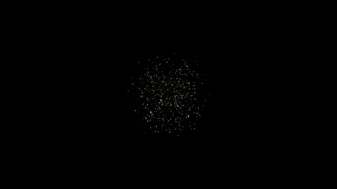 Motion particles on black background. 4k... | Stock Video | Pond5