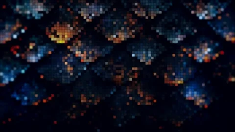 Motion pixel art. Dragon scale texture. ... | Stock Video | Pond5