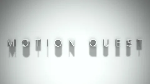 motion quest 3D title animation white te... | Stock Video | Pond5