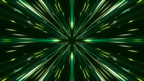 motion rays light and particle on green ... | Stock Video | Pond5