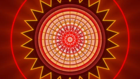 motion red circles and gold stars on red... | Stock Video | Pond5