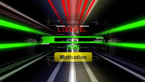 Motivation loading progress bar on the ... | Stock Video | Pond5