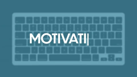 Motivation title. Modern flat web templa... | Stock Video | Pond5