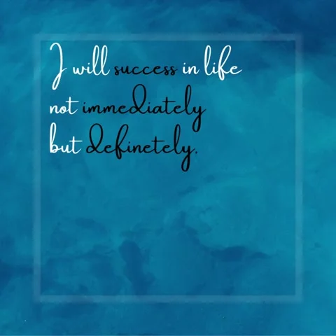 Motivational quote on blue Aesthetic bac... | Stock Video | Pond5