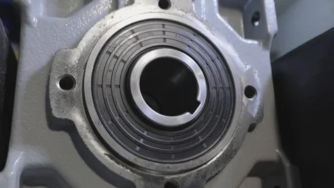 Motor gearbox in operation, gearbox rota... | Stock Video | Pond5