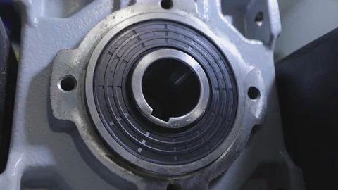 Motor gearbox in operation, gearbox rota... | Stock Video | Pond5