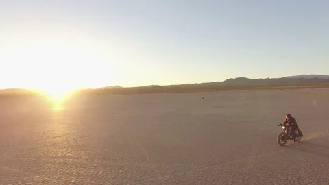 Desert Motorcycle Ride Stock Video Footage | Royalty Free Desert ...