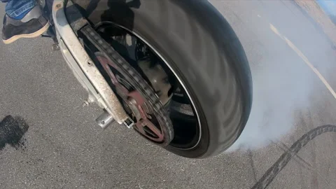 Tire Burnout Motorcycle Stock Video Footage | Royalty Free Tire Burnout ...