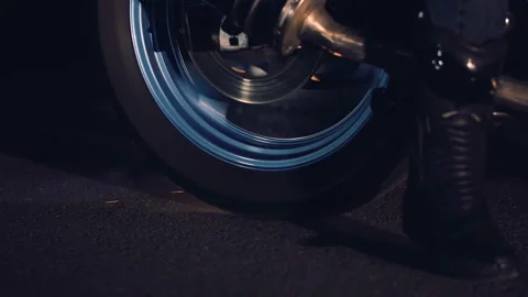 Motorcycle Wheel Stock Videos – Royalty-Free HD & 4K Videos