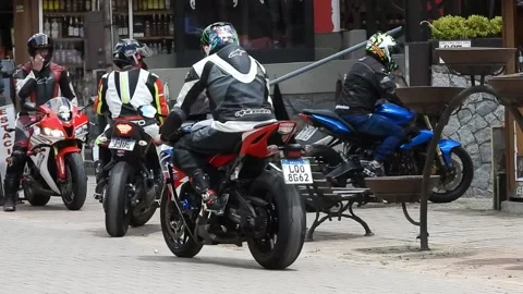 Motorcycles Monte Verde Brazil | Stock Video | Pond5