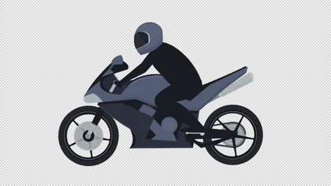 Motorcycle Animation Stock Footage ~ Royalty Free Stock Videos | Pond5