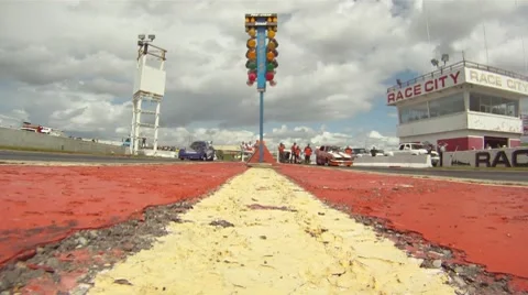 Motorsports, Drag racing, pavement angle... | Stock Video | Pond5