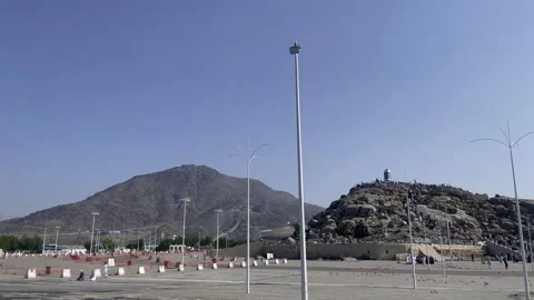 Mount Arafat (or Jabal Rahmah) in Arafat... | Stock Video | Pond5