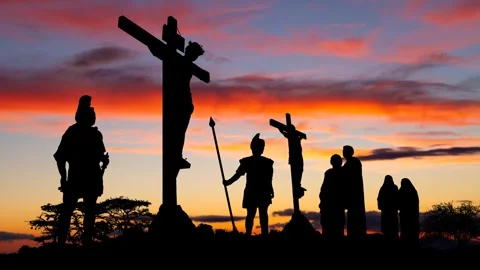 Mount Calvary: Crucifixion Of Jesus At T... | Stock Video | Pond5