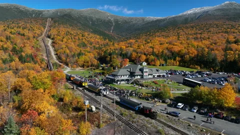 Mount Washington NH Autumn Cog Railway f... | Stock Video | Pond5