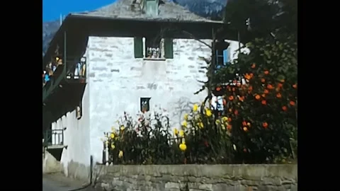 mountain chalet in the 70s | Stock Video | Pond5