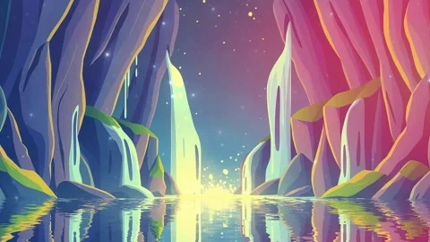 Mountain Waterfall Cartoon Stock Videos – Royalty-Free HD & 4K Videos ...