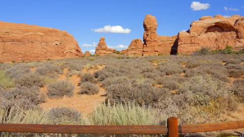 mountains with red rocks background in D... | Stock Video | Pond5
