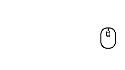 Mouse click animation on white backgroun... | Stock Video | Pond5