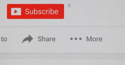 Mouse clicking a subscribe button and be... | Stock Video | Pond5