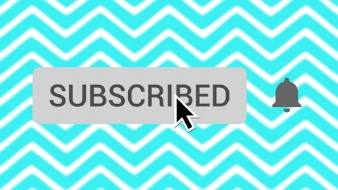 Mouse Clicking Subscribe Button and Bell... | Stock Video | Pond5