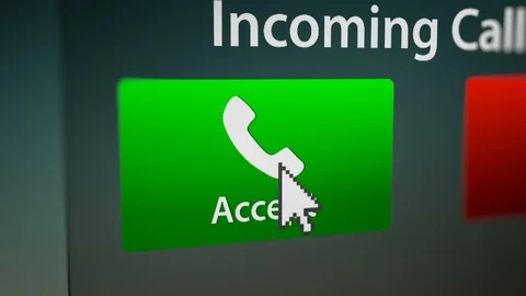 Mouse Cursor Checking Incoming Call on P... | Stock Video | Pond5