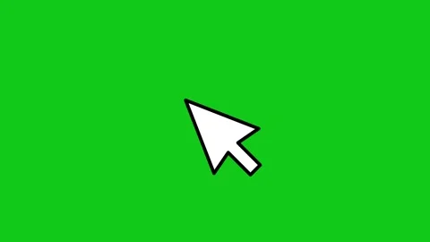 Mouse cursor click animation on a green ... | Stock Video | Pond5