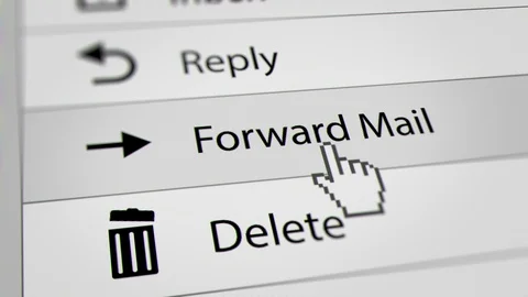 Forward Email Icon Stock Video Footage | Royalty Free Forward Email ...